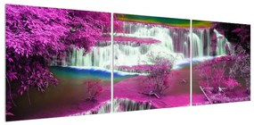 Obraz vodopádů (150x50 cm)