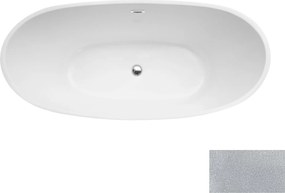 Besco Ayla Glam vana volně stojící 170 x 80 cm sifon chrom stříbrná barva VANAYLA170G2 Koupelny Bernold