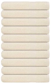 Saunové osušky FROGN 10 ks krémové 80x200 cm 360 g/m² 137009