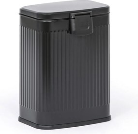 Nášlapný odpadkový koš 13 l, lakovaný, černý