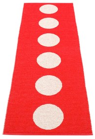 Vinylový koberec Pappelina VERA Red/Vanilla velikost: 70x225cm