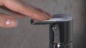 Hansgrohe Talis S, vysoká umyvadlová baterie 190 s táhlem a odtokovou soupravou, chromová, 72031000