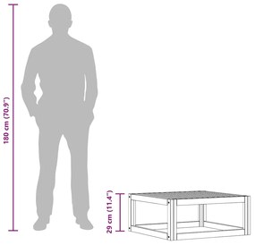 vidaXL Marketos Konferenční stolek 68 x 68 x 29 cm masivní akáciové dřevo