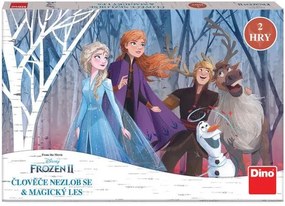 Stolní hra dino frozen: člověče nezlob se a magický les dětská hra