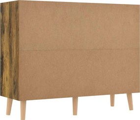 Příborník kouřový dub 90 x 30 x 72 cm kompozitní dřevo 326821
