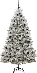 Umělý vánoční stromeček 210 cm 300 LED Teplá bílá PVC a ocel 3395758
