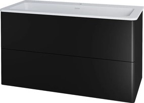 Mereo Mereo, Siena, koupelnová skříňka s umyvadlem z litého mramoru 101 cm, bílá, antracit, černá, CN442M1