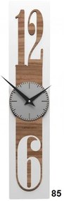 Designové hodiny 10-026 natur CalleaDesign Thin 58cm (více dekorů dýhy) Dýha wenge - 89