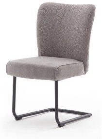 Židle Santiago A podnož Barva: sedák vintage šedá / opierka šedá