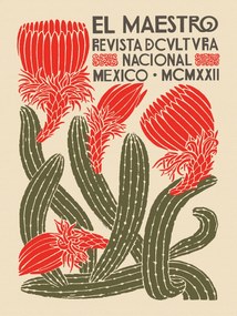 Obrazová reprodukce El Maestro Magazine Cover No.4 (Mexican Art / Cactus)