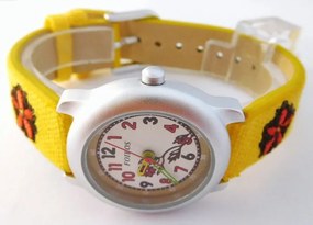 Dětské dívčí žluté hodinky Foibos 1055.2 pro malé děvčata