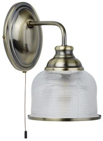Searchlight 2671-1AB Nástěnná lampa BISTRO patina s vypínačem