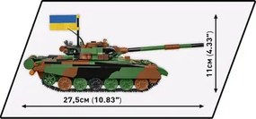 COBI 2624 Armed Forces T-72 M1R (PL/UA) / 724 kostek / 2 figurky / 1:3