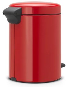 Brabantia NEWICON Pedálový odpadkový koš 5 l - zářivě červená