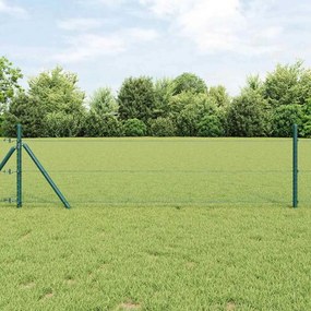 Hexagonální kotvení plotu 25 x 0,4 m Ocel potažená PVC Zelená 3352656