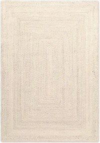 Krémový oboustranný/ručně tkaný jutový koberec 60x90 cm Juno – Hanse Home
