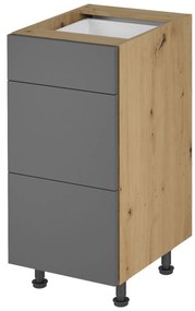 Spodní skříňka Girod (dub artisan + sivý mat). 1028737