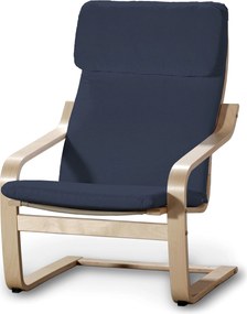 Sedák na křeslo IKEA Poäng barva tmavě modrá látka sametová