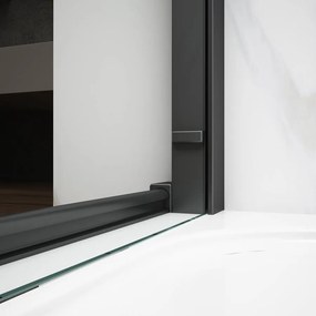 Gelco Spirit Black sprchové dveře do niky 100 x 200 cm posuvné černá čiré sklo GI1010B