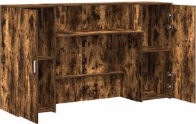 Recepční stůl kouřový dub 180x50x103,5 cm kompozitní dřevo 3324209