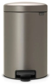 Brabantia Pedálový odpadkový koš newIcon - 12 L, platinová