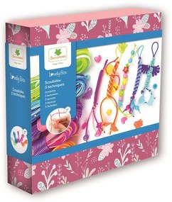 Lovely box - kreativní sada scoubidou - zábavné pletení z barevných bužírek