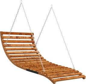 Houpací postel ohýbané dřevo s teakovou úpravou 115x147x46 cm 313939