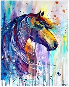 NORIMPEX Malování podle čísel Abstraktní kůň / 40x50 cm