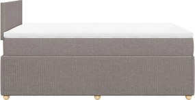 Box spring postel s matrací taupe 120x200 cm textil 3289720