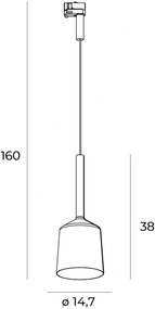 Maxlight S0017 TULIPE Kolejnicové svítidlo, bílé