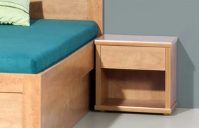 BMB Noční stolek široký - imitace dřeva Dekor: Dub přírodní