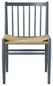 Židle z bukového masivu J80 modrošedý lak