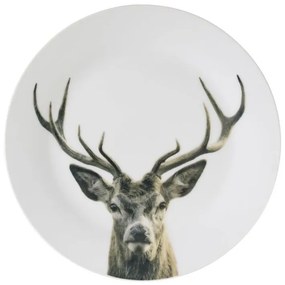 Porcelánový dezertní talířek s jelenem Red Deer - Ø19*2cm
