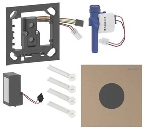 Geberit - Elektronické ovládání splachování pisoárů typ 40, síťové napájení, easy to clean, Bluetooth, kartáčované červené zlato 116.024.QB.1