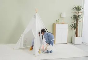 VIGA PolarB Stan Teepee bílý / Okno / 121,5 x 150 x 121,5 cm / dřevo,