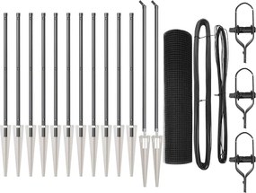 Svařované drátěné ploty s hroty 25 x 0,6 m Ocel potažená PVC 3352193