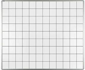 Magnetická tabule s odkládací poličkou MANAŽER K 120 x 90 cm (potisk) - čtverce 50 mm (101200902104)