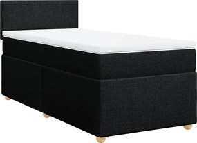 Box spring postel s matrací černá 80 x 200 cm textil 3288802