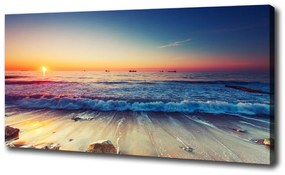 Wallmuralia Foto obraz na plátně Východ slunde moře 100x50