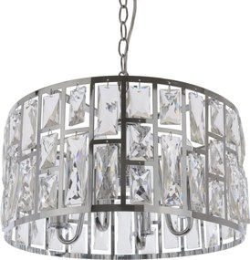 Závěsná křišťálová lampa Kiev II chrom P04858CH Cosmo Light