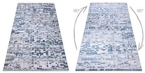 koberec AKRYL DIZAYN 124 modrý velikost 80x150 cm | krásné koberce cz