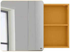 OnaDnes -20% Hořčicově žlutá lakovaná koupelnová zrcadlová skříňka Tom Tailor Color Bath 58 x 80 cm