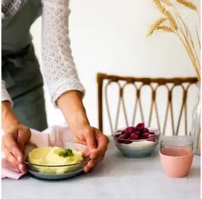 Beaba Jídelní sada skleněná s přísavkami Eucalyptus