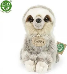 RAPPA Plyšový lenochod sedící 18 cm / ECO-FRIENDLY / od 0 měsíců
