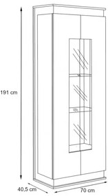 Obývací stěna Velaris, dub šedá
