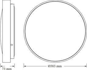 Osram - LED Stropní svítidlo CEILING LUXO LED/24W/230V pr. 38 cm zlatá