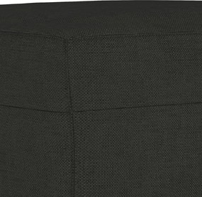 3dílná sedací souprava s poduškami černá textil 3201286