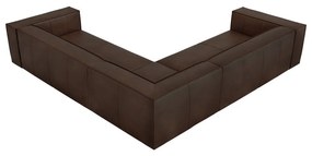 Tmavě hnědá kožená rohová pohovka (variabilní) Madame – Windsor &amp; Co Sofas