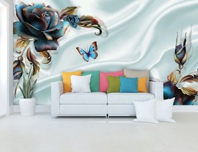 Malvis ® Tapeta Malované květiny Vel. (šířka x výška): 432 x 290 cm
