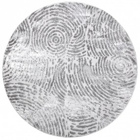 Kusový koberec Faris šedý kruh 100cm